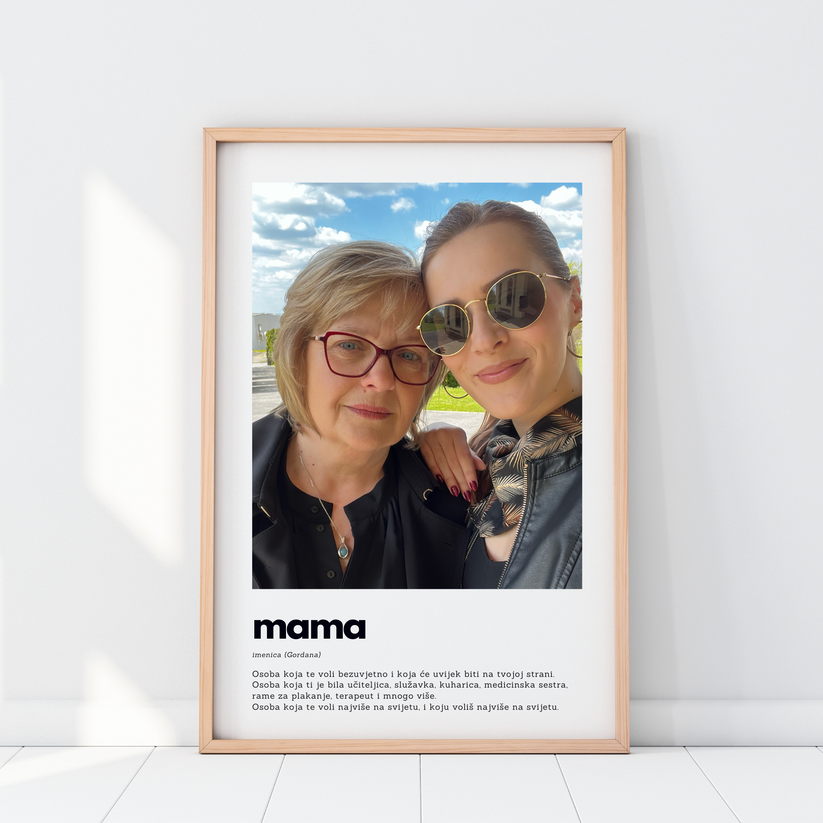 Poster za mamu i tatu | Personalizirani poklon za roditelje – Posterz ...